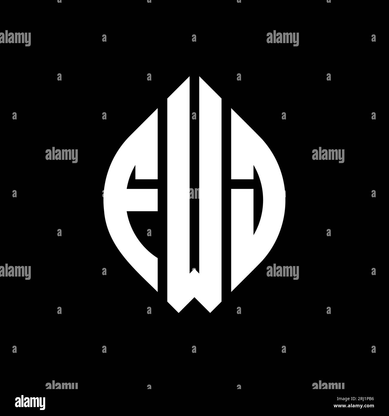 Fwj logo design hi-res stock photography and images - Alamy