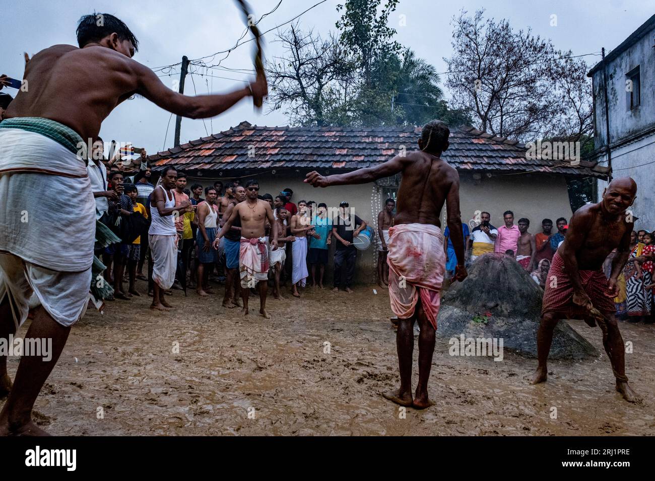 August 19, 2023, Purulia, West Bengal, India: Monosa Puja is an ...