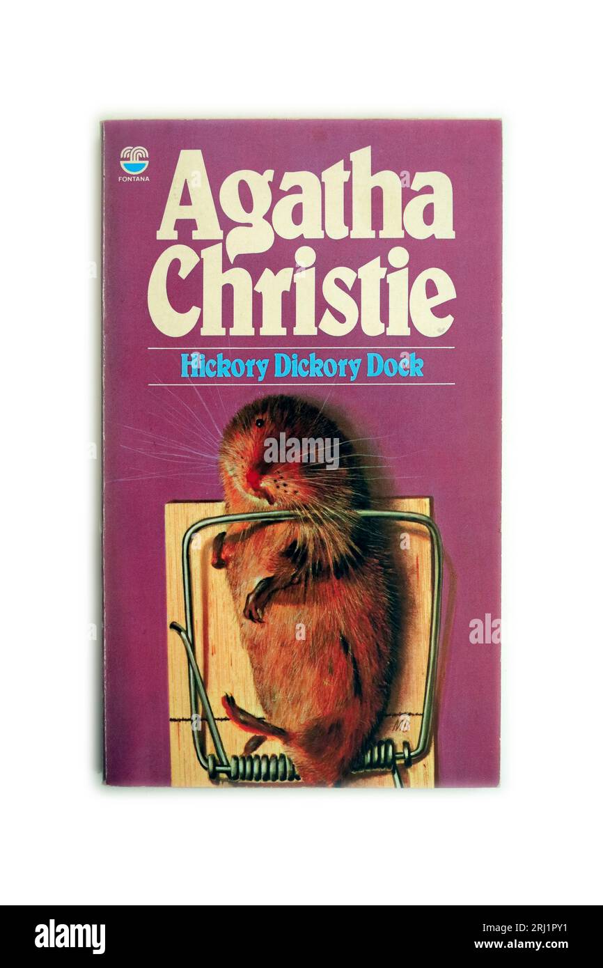 Hickory Dickory Dock by Agatha Christie. Book cover Stock Photo - Alamy