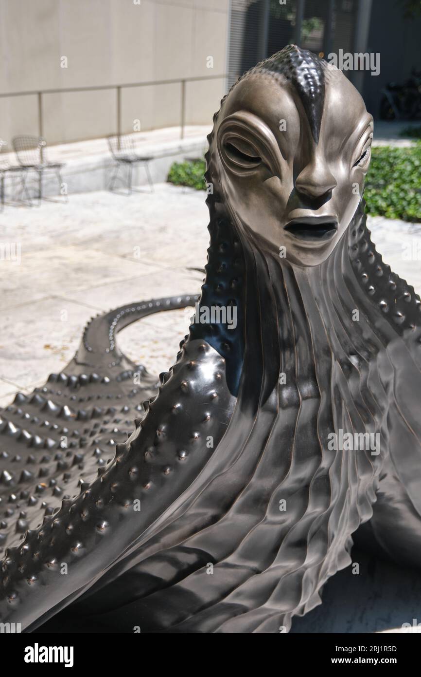 Wangechi Mutu MamaRay Bronze MOMA sculpture gardens NYC New York City ...