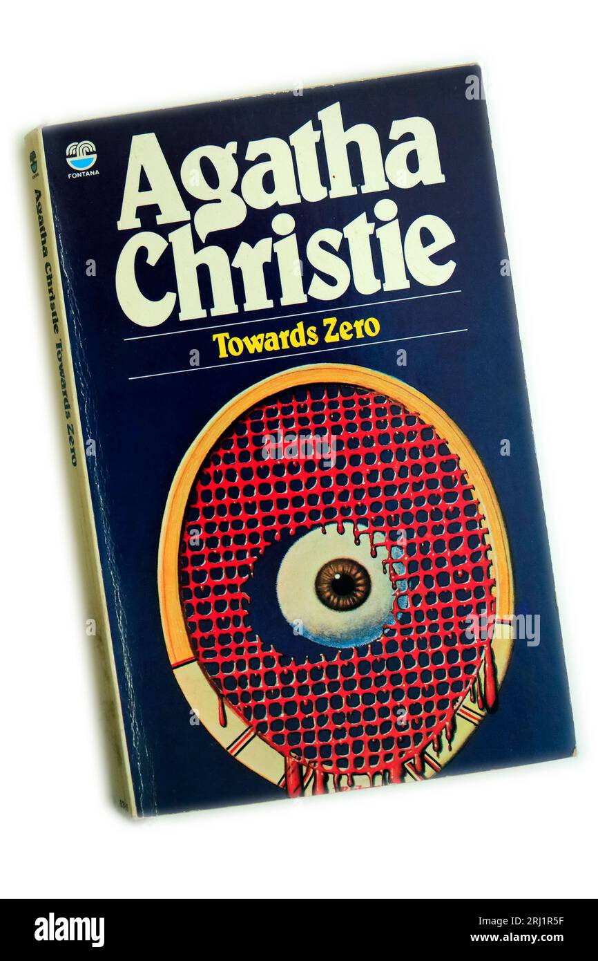 Towards Zero. Book cover. Written by Agatha Christie Stock Photo - Alamy