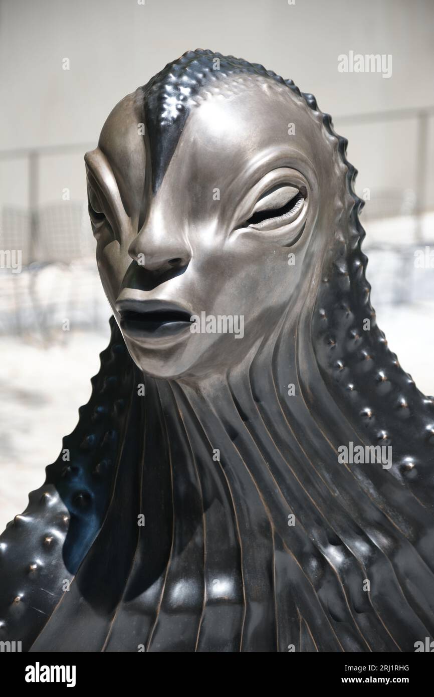 Wangechi Mutu MamaRay Bronze MOMA sculpture gardens NYC New York City ...