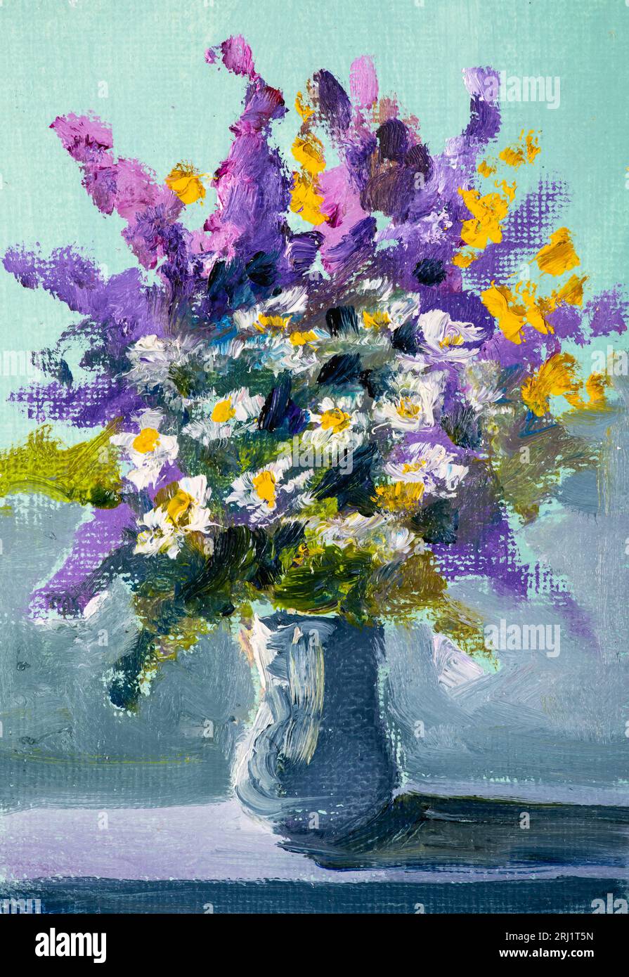 Impressionist painting vase of flowers hi-res stock photography and ...