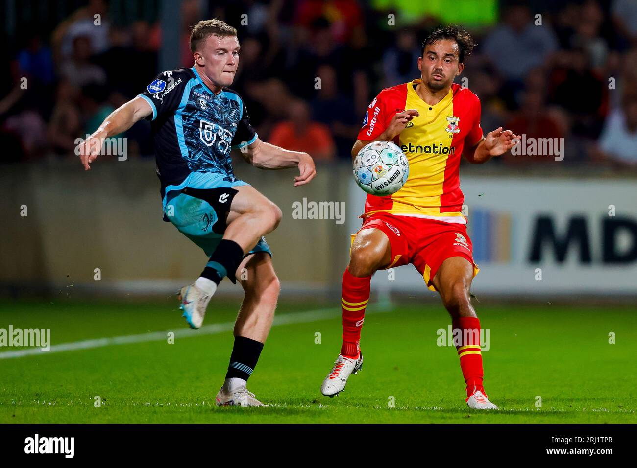 DEVENTER, NETHERLANDS - AUGUST 19: Derry John Murkin (FC Volendam) and ...