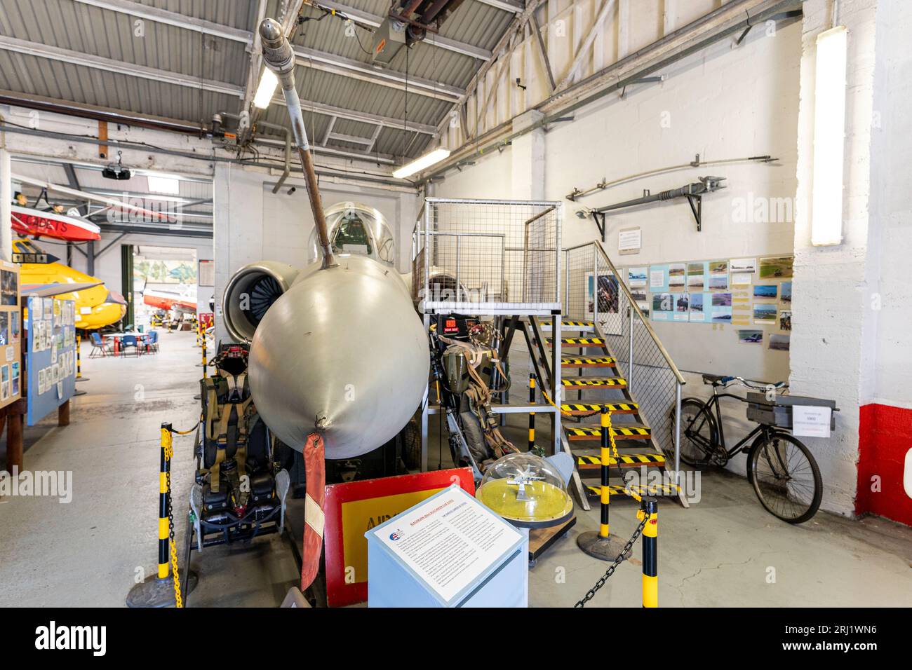 Front view of the nose cone and cockpit of a RAF Blackburn Buccaneer on ...