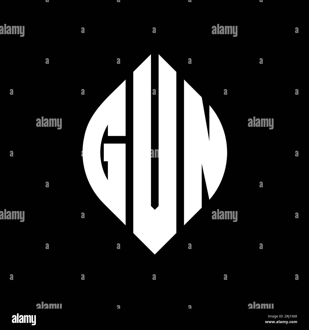 GVN circle letter logo design with circle and ellipse shape. GVN ...