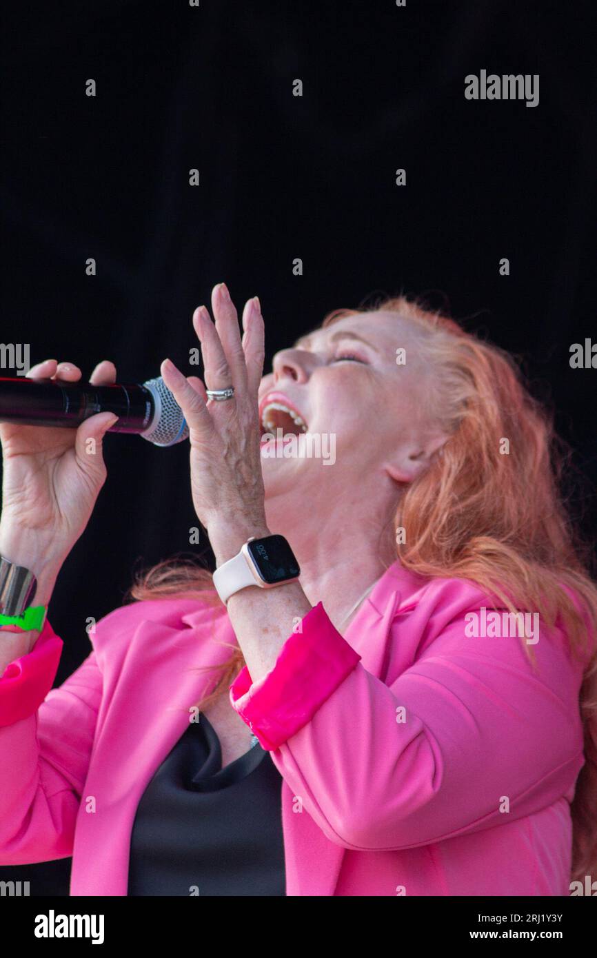 Camp Bestival, Weston Park, Shropshire, UK. 20th Aug, 2023. T'Pau ...