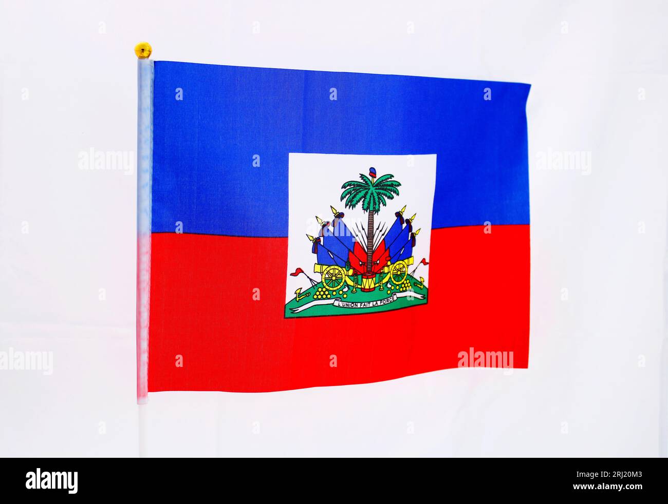 Haitian flag, red, blue and white Stock Photo - Alamy
