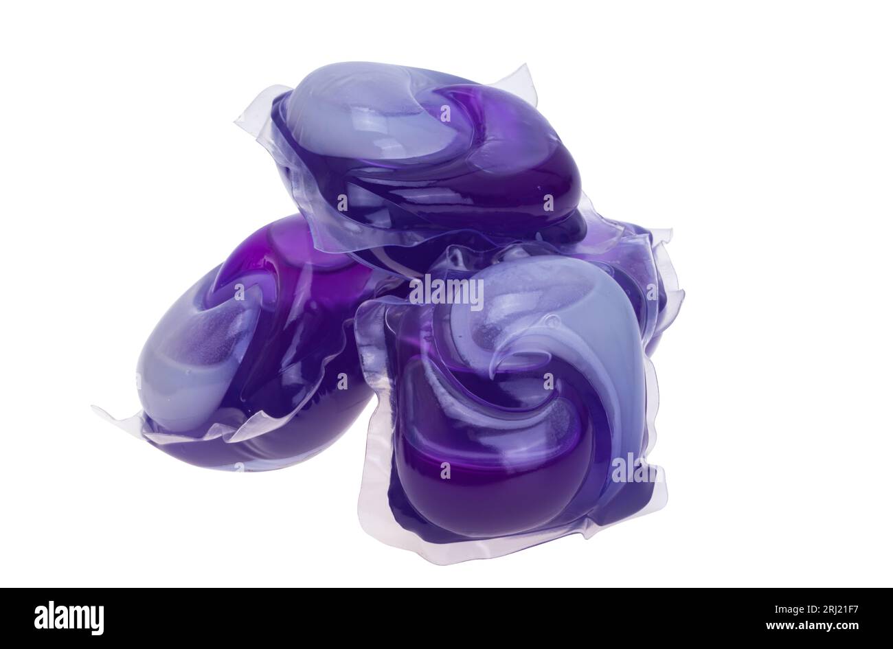 laundry capsules isolated on white background Stock Photo - Alamy