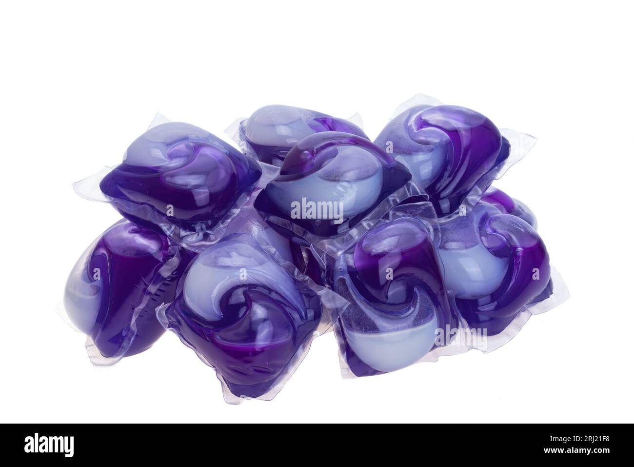 laundry capsules isolated on white background Stock Photo - Alamy