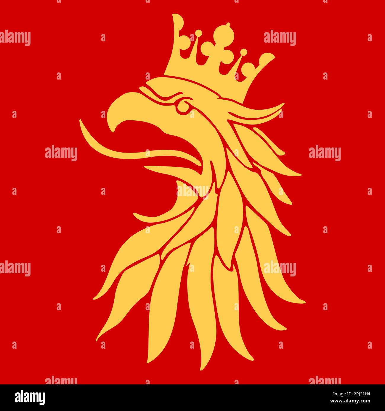 County flag of Skane County Stock Photo - Alamy