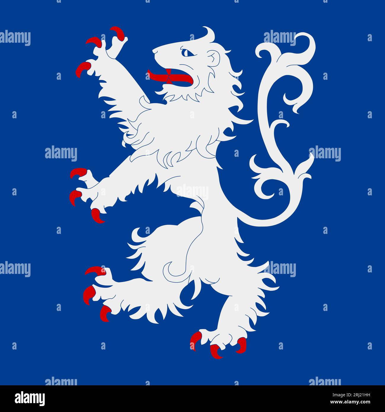 County flag of Halland County Stock Photo - Alamy