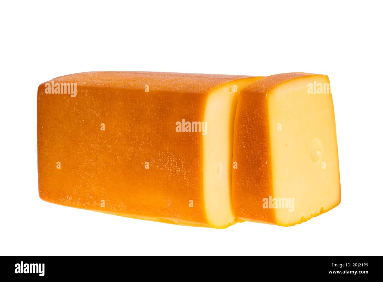 big piece of cheese isolated on white background Stock Photo - Alamy