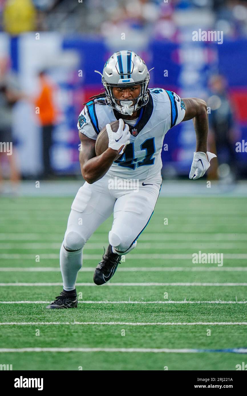 Carolina Panthers running back Spencer Brown (41) warms up before an ...