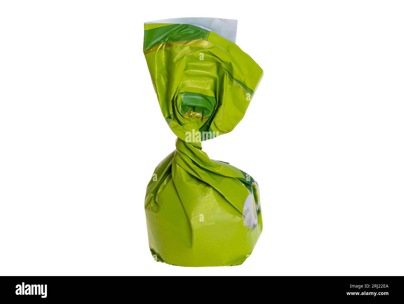 chocolate candies in a wrapper isolated on white background Stock Photo ...