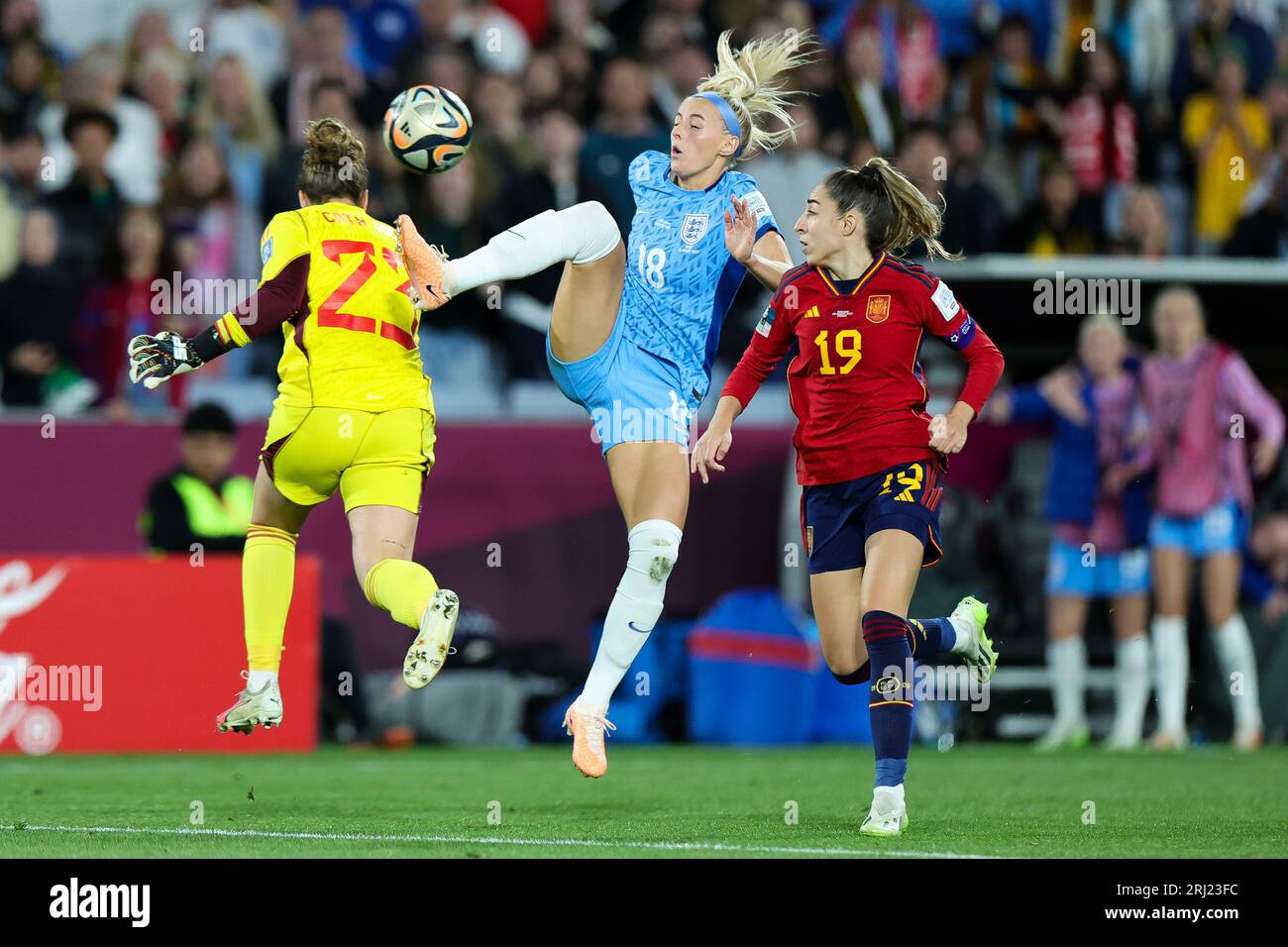 Sydney, Australia. 20th Aug, 2023. Chloe Kelly of England kicks the ...
