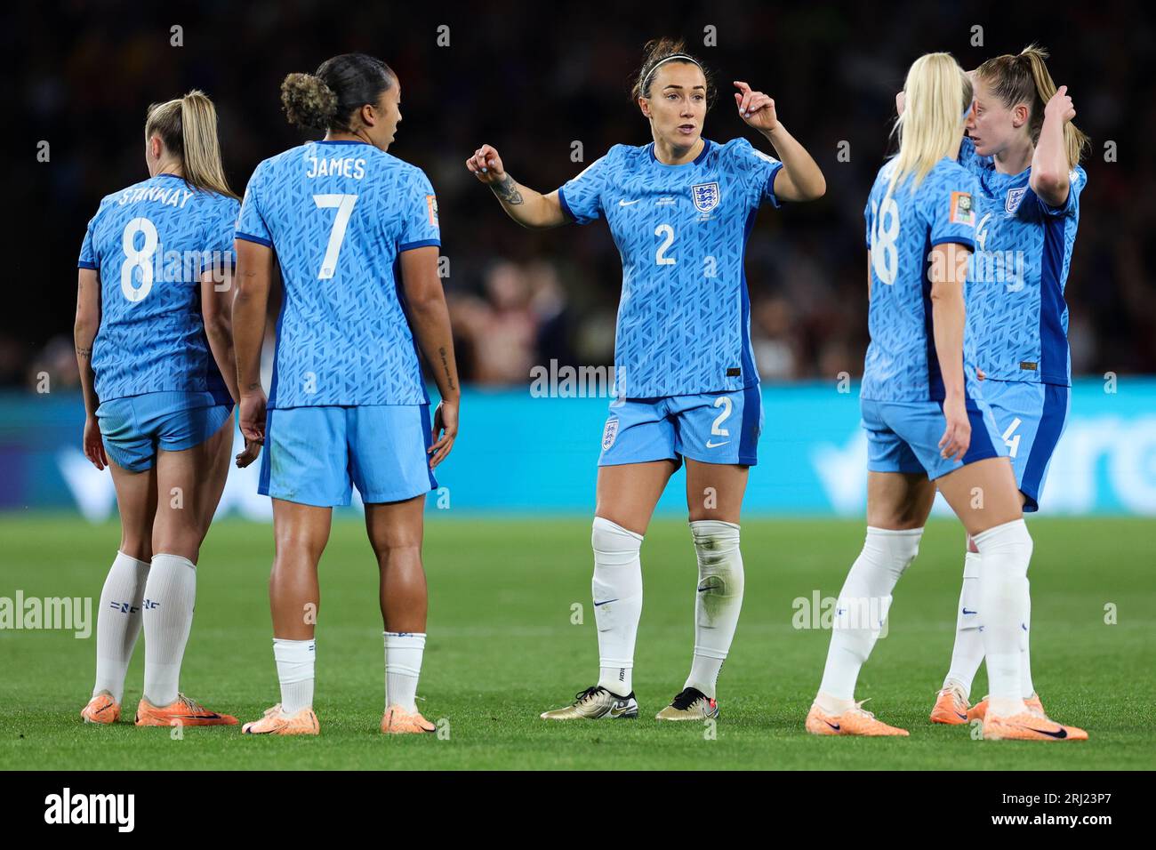 Sydney, Australia. 20th Aug, 2023. Lucy Bronze of England gives ...