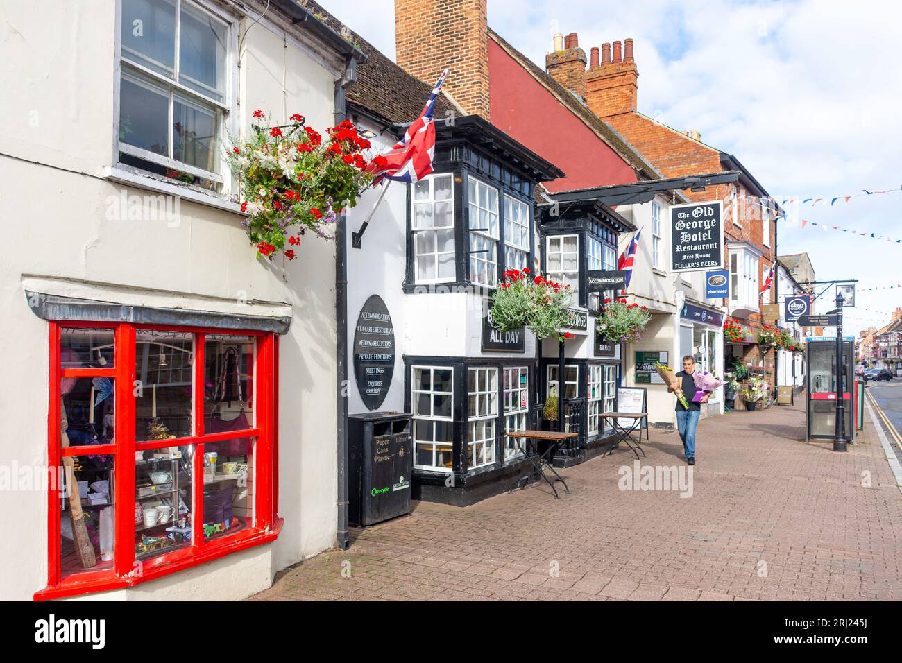 13th century Mount Orgueil Castle from Gorey Harbour, Gorey, Saint ...