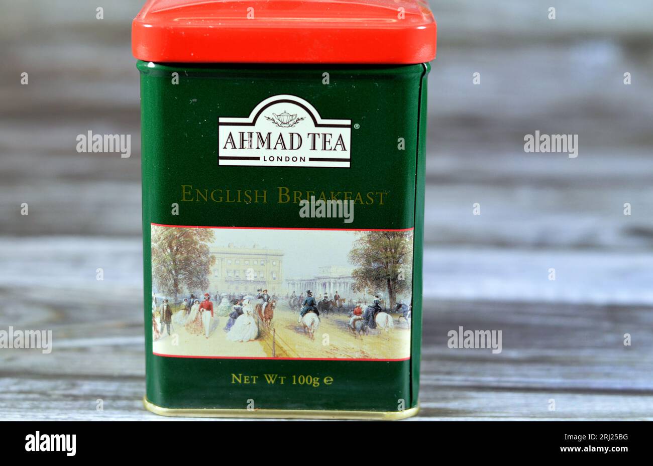 Giza, Egypt, August 12 2023: Ahmad tea London English breakfast, Ahmad ...