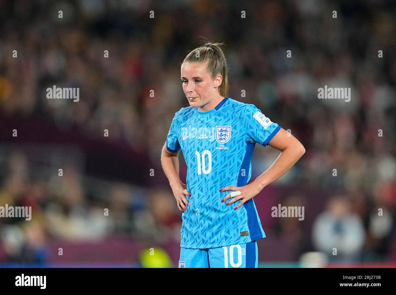 August 20 2023: Ella Toone (England) looks on during a FiFA Womens ...