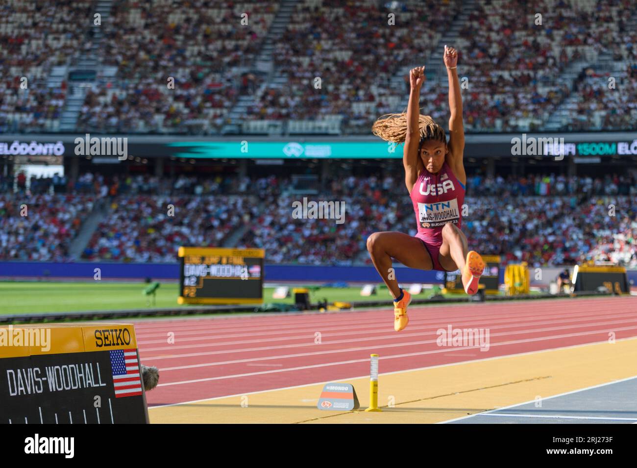 Tara davis woodhall long jump hi-res stock photography and images - Alamy