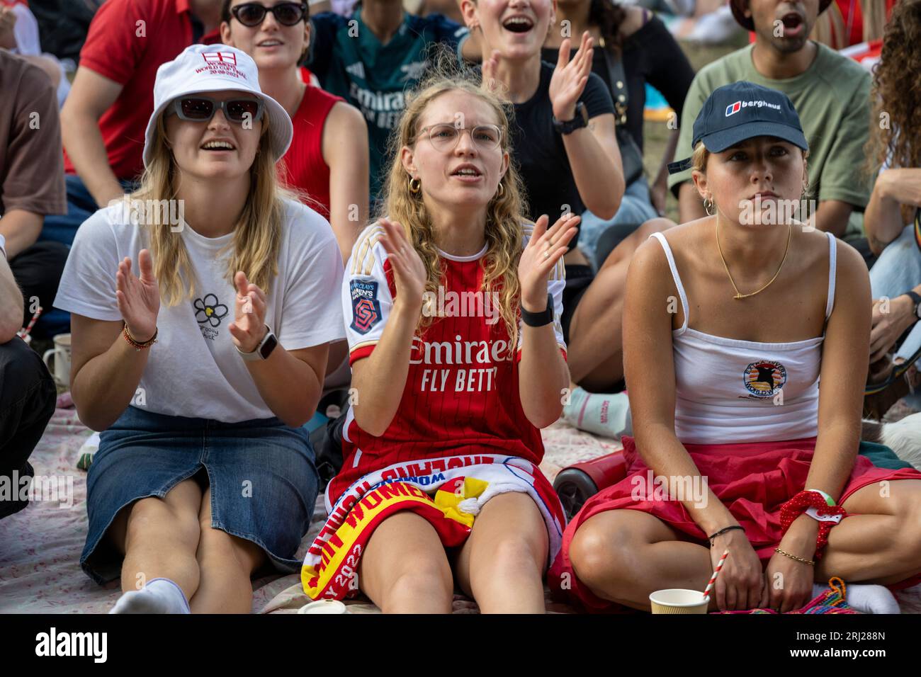 London, UK. 20 August 2023 in London, Britain. England football fans ...