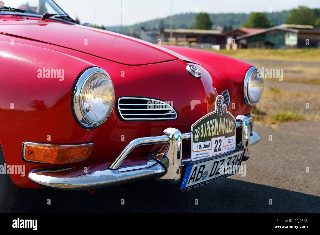 Waltershausen, Germany - June 10, 2023: Volkswagen Karmann Ghia. Front ...