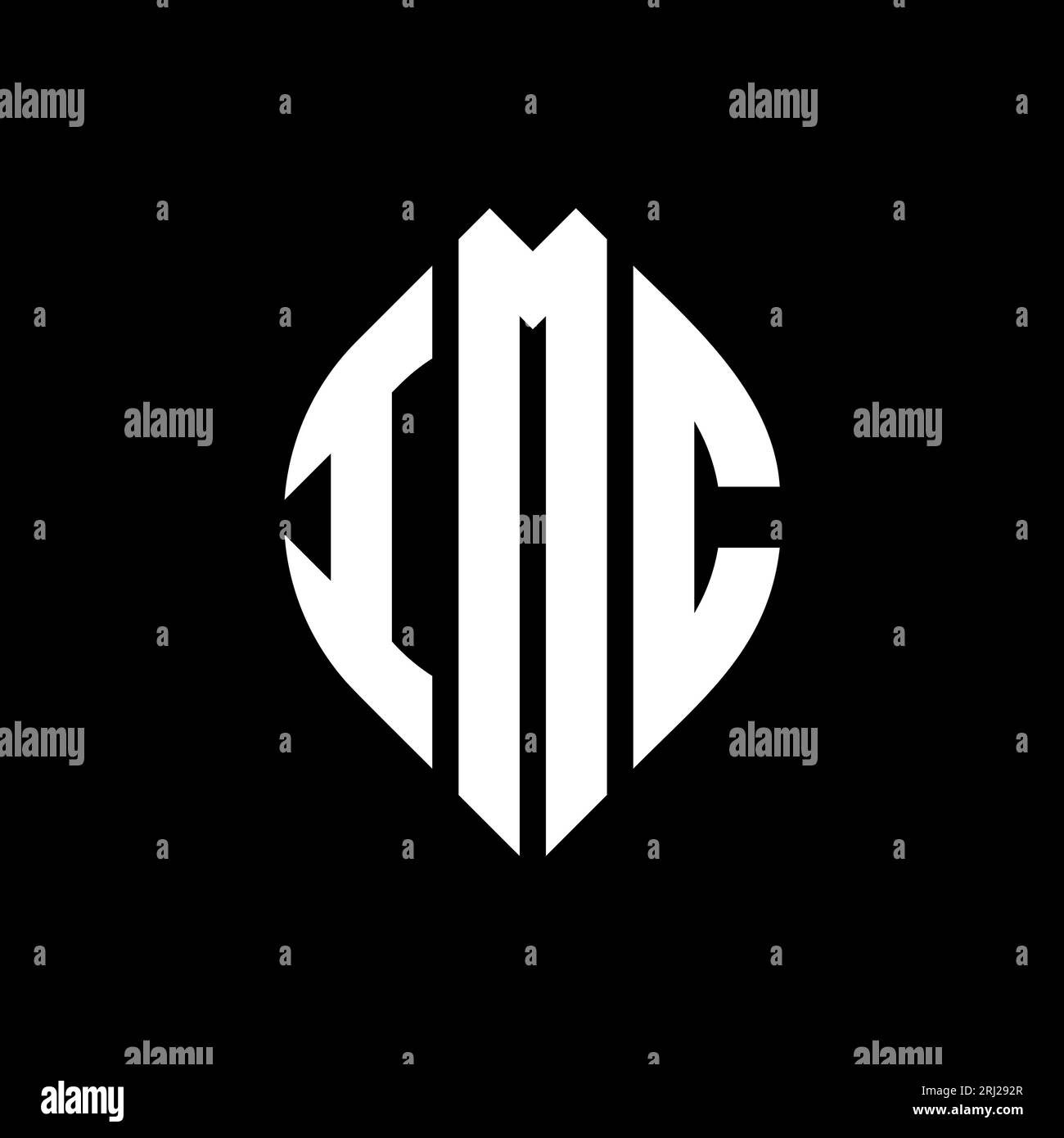 IMC circle letter logo design with circle and ellipse shape. IMC ...