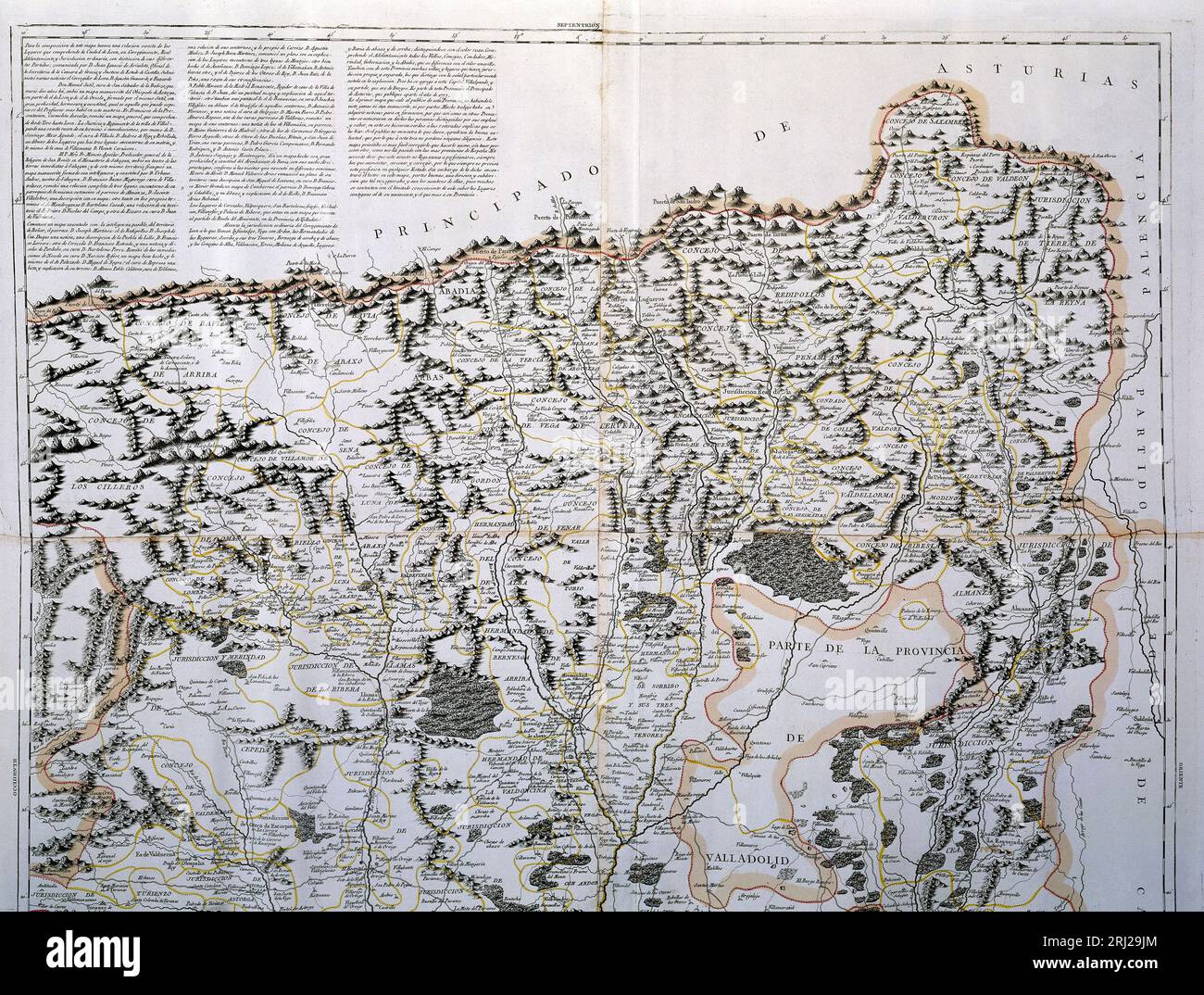 MAPA DE LA PROVINCIA DE LEON EN 1786 (DETALLE). Author: LOPEZ TOMAS ...