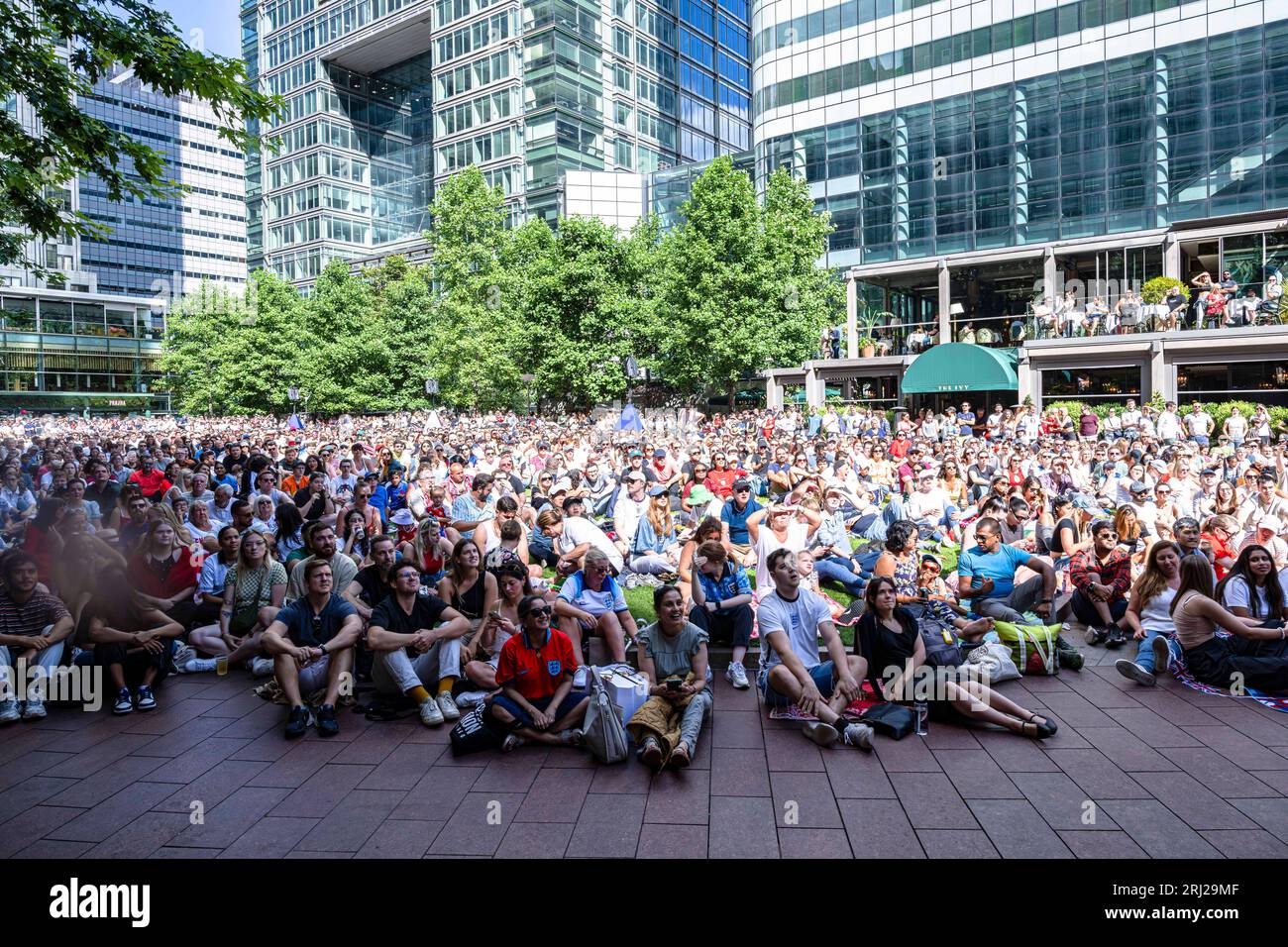 LONDON, UNITED KINGDOM. 20th, Aug 2023. An over view of the crowd on ...