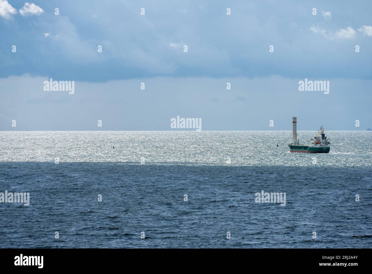 Varberg, Sweden - July 04 2022: MV Annika Braren freight ship departing ...