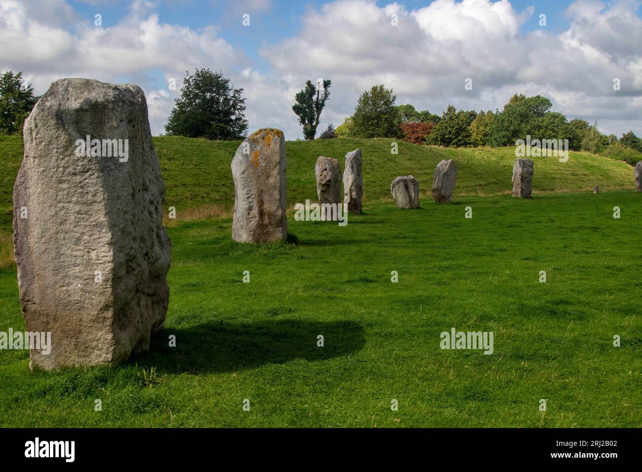 The Avebury Stone Circle, Unesco World Heritage Site, located in ...