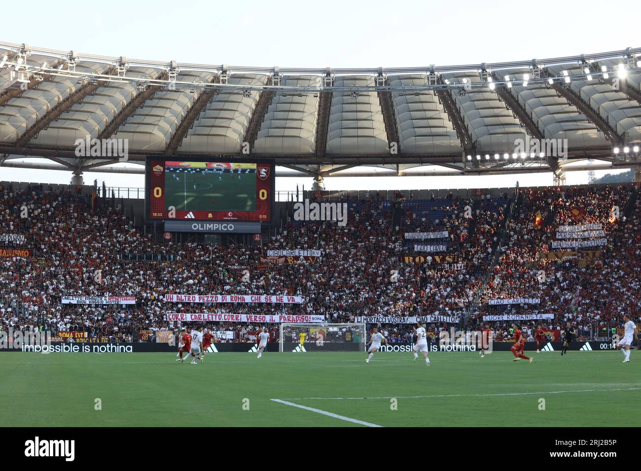 Rome, . 20th Aug, 2023. Rome, Italy 20.08.2023: Remember Carlo Mazzone ...