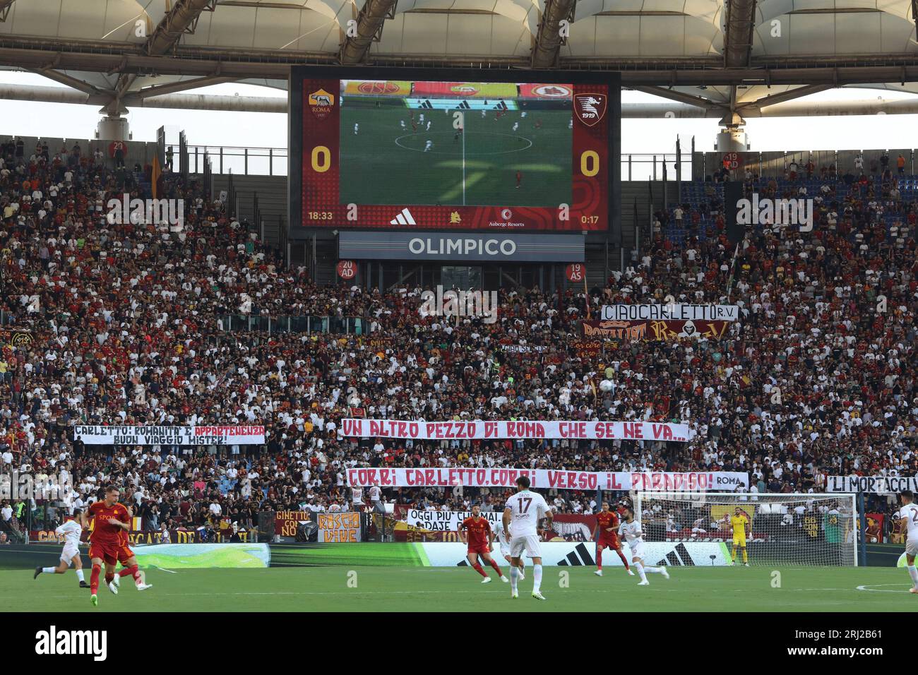 Rome, . 20th Aug, 2023. Rome, Italy 20.08.2023: Remember Carlo Mazzone ...