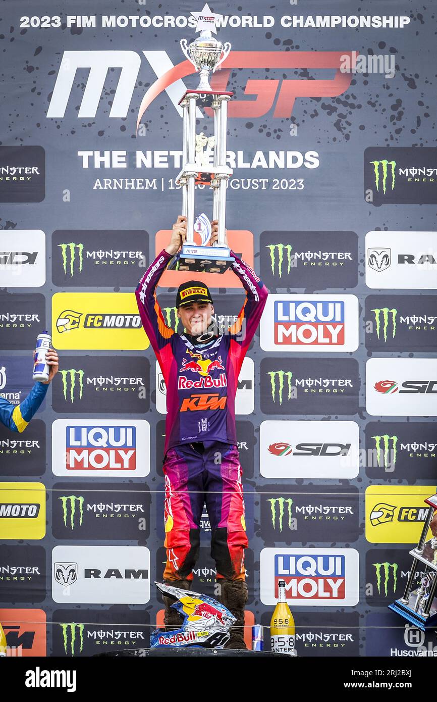 ARNHEM - 20/08/2023 Liam Everts (BEL) at the 16th round MX2 grand prix ...