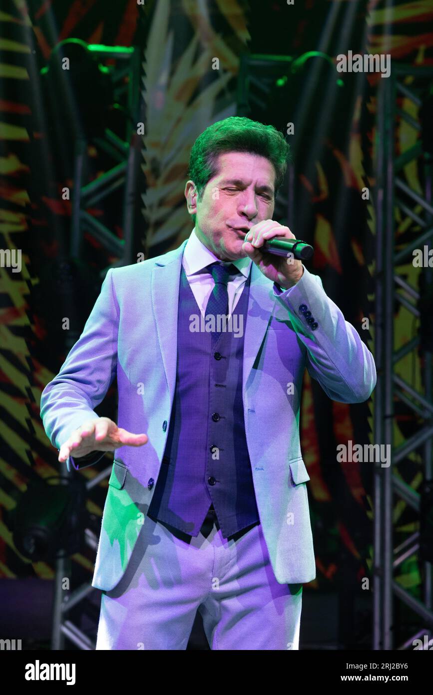 Brazilian singer Daniel during the 40-year career concert and tribute ...