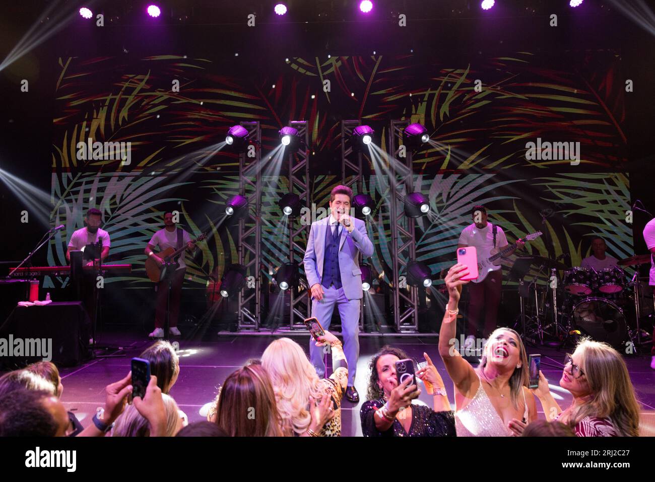 Brazilian singer Daniel during the 40-year career concert and tribute ...