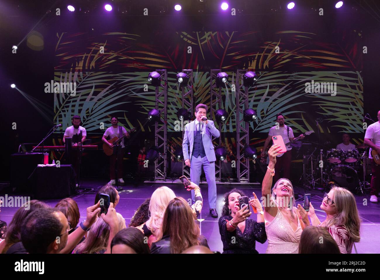 Brazilian singer Daniel during the 40-year career concert and tribute ...