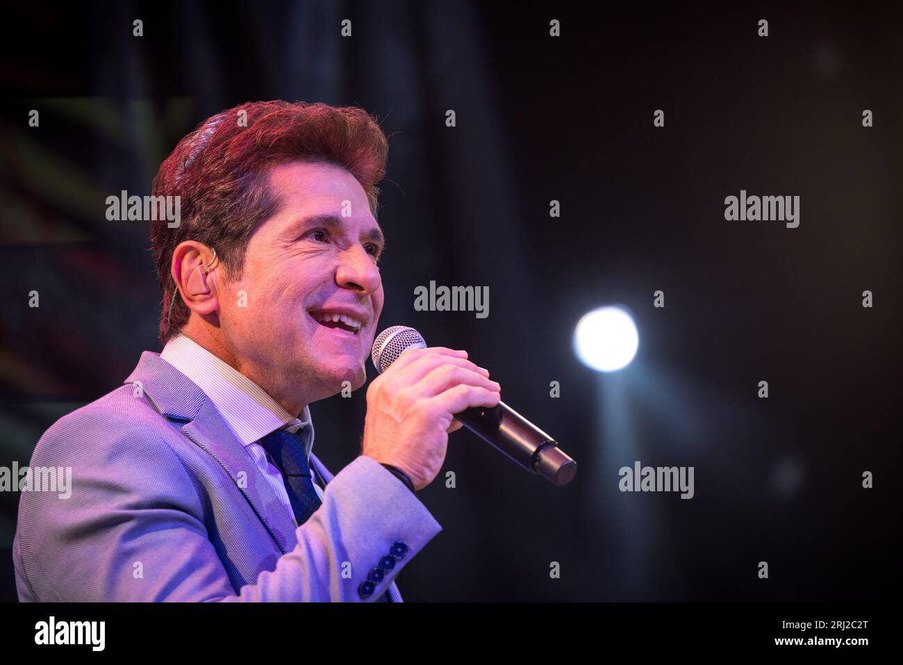 Brazilian singer Daniel during the 40-year career concert and tribute ...