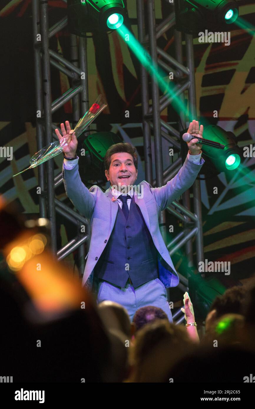Brazilian singer Daniel during the 40-year career concert and tribute ...