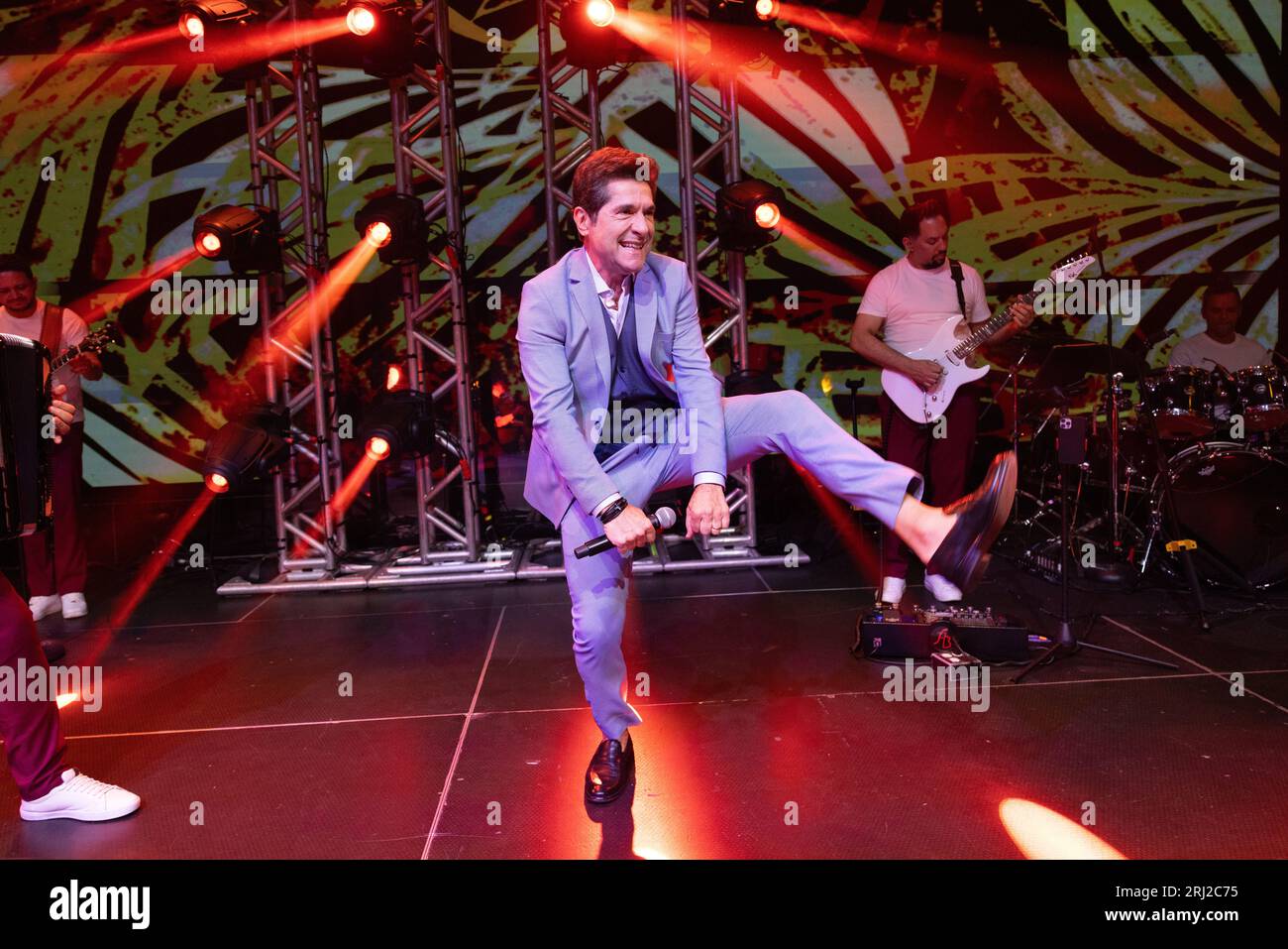 Brazilian singer Daniel during the 40-year career concert and tribute ...