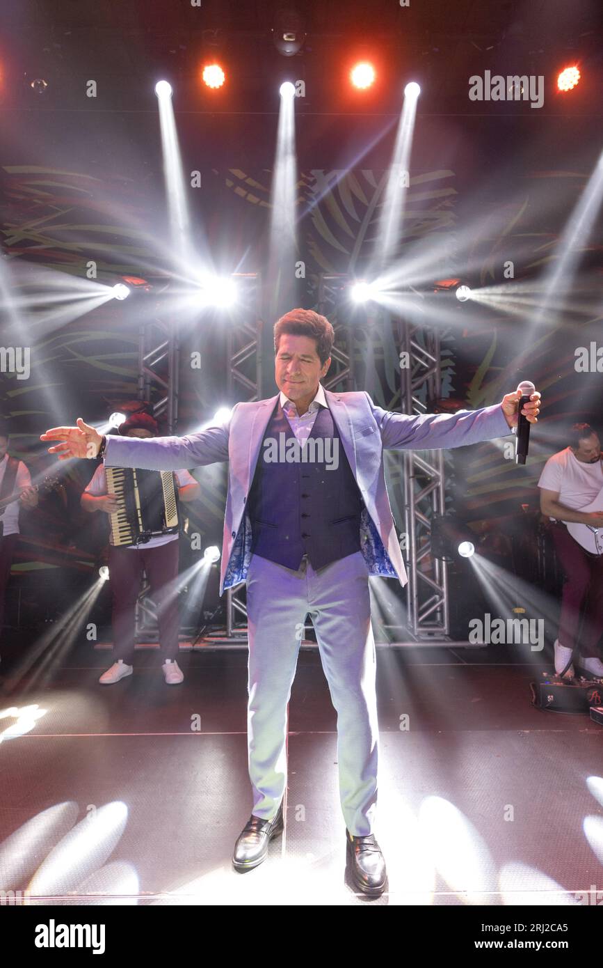 Brazilian singer Daniel during the 40-year career concert and tribute ...