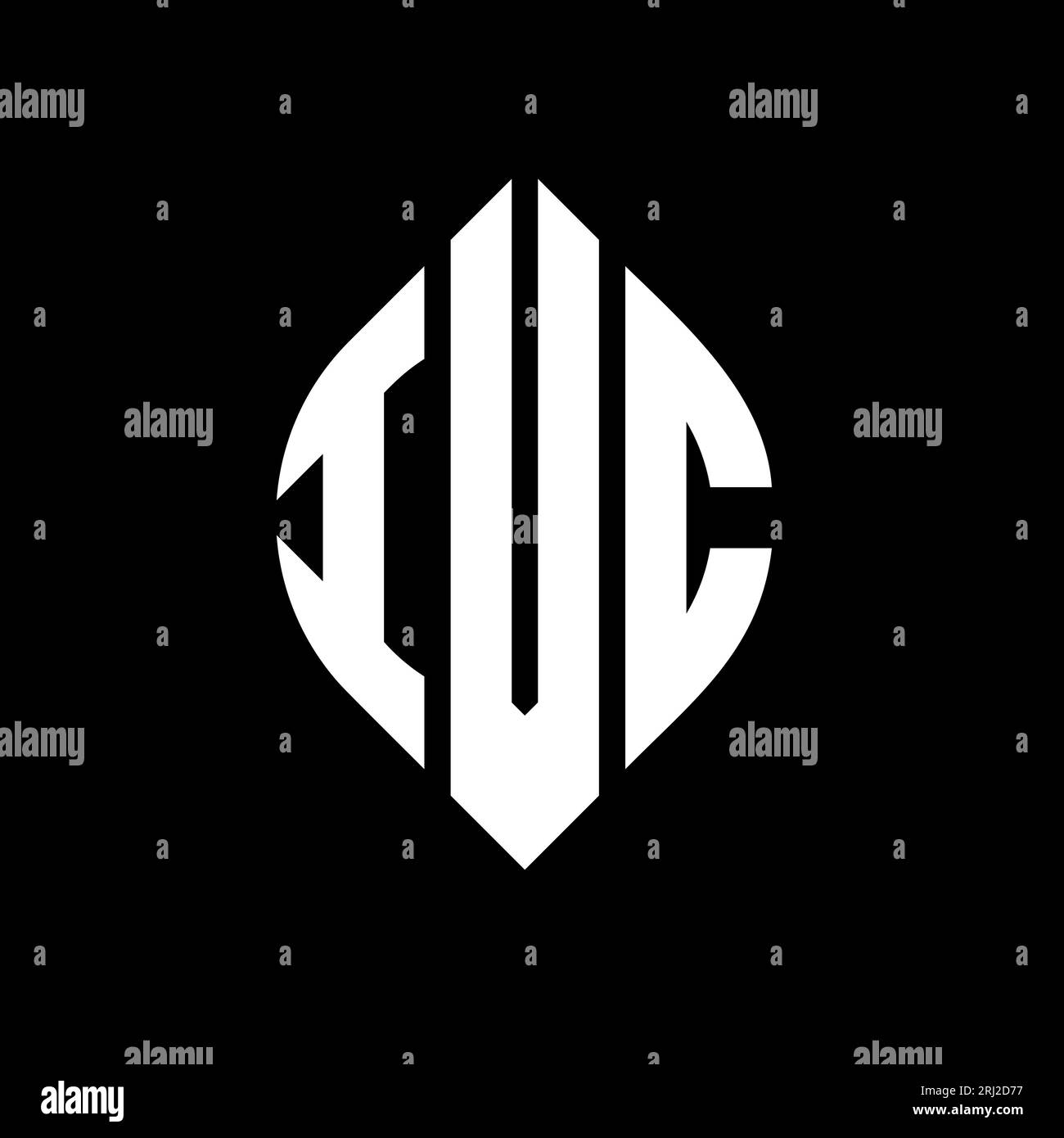 Ivc Circle Letter Logo Design With Circle And Ellipse Shape Ivc Ellipse Letters With