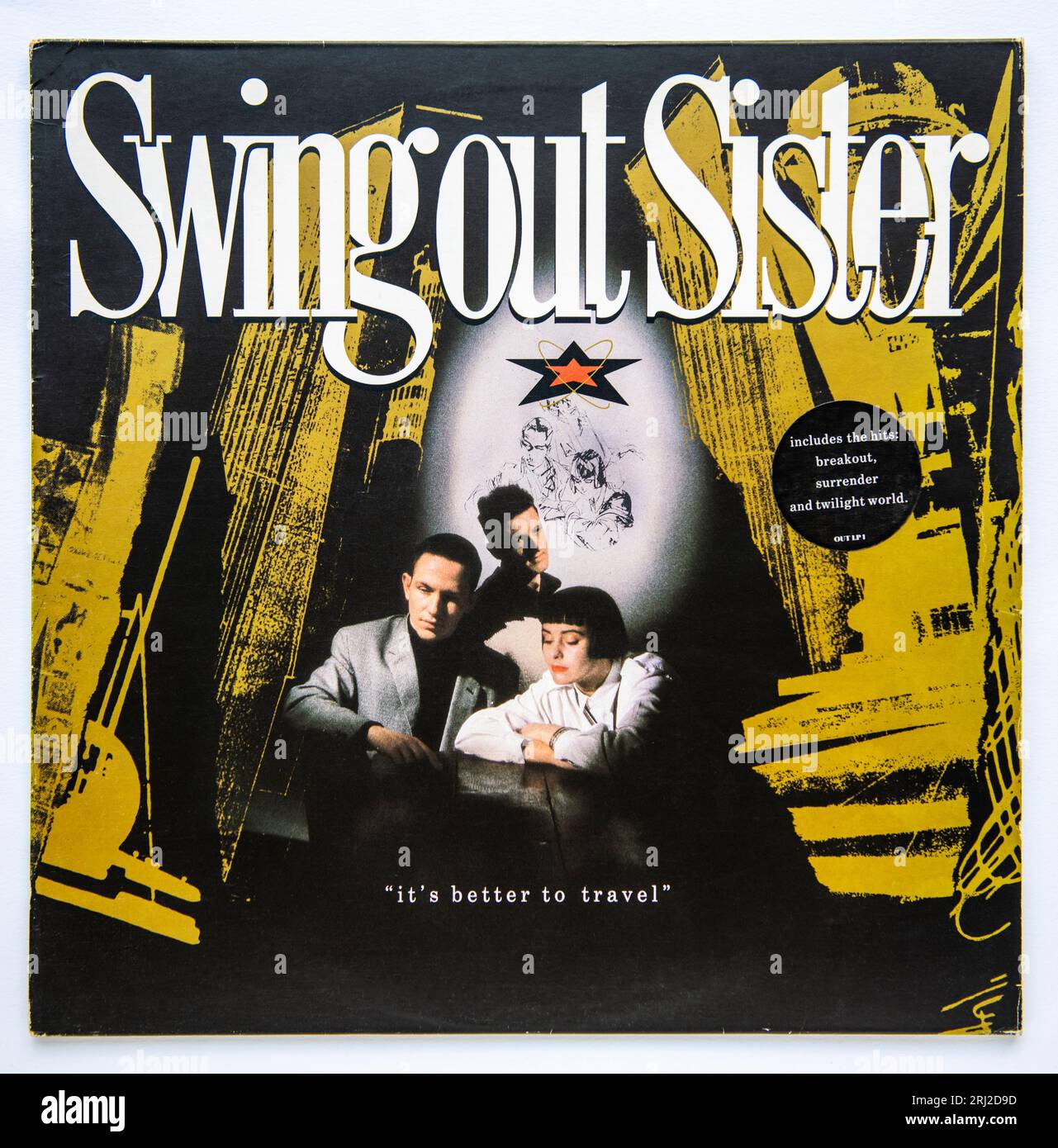 LP cover of It's Better to Travel, the debut album by Swing Out Sister, which was released in ...