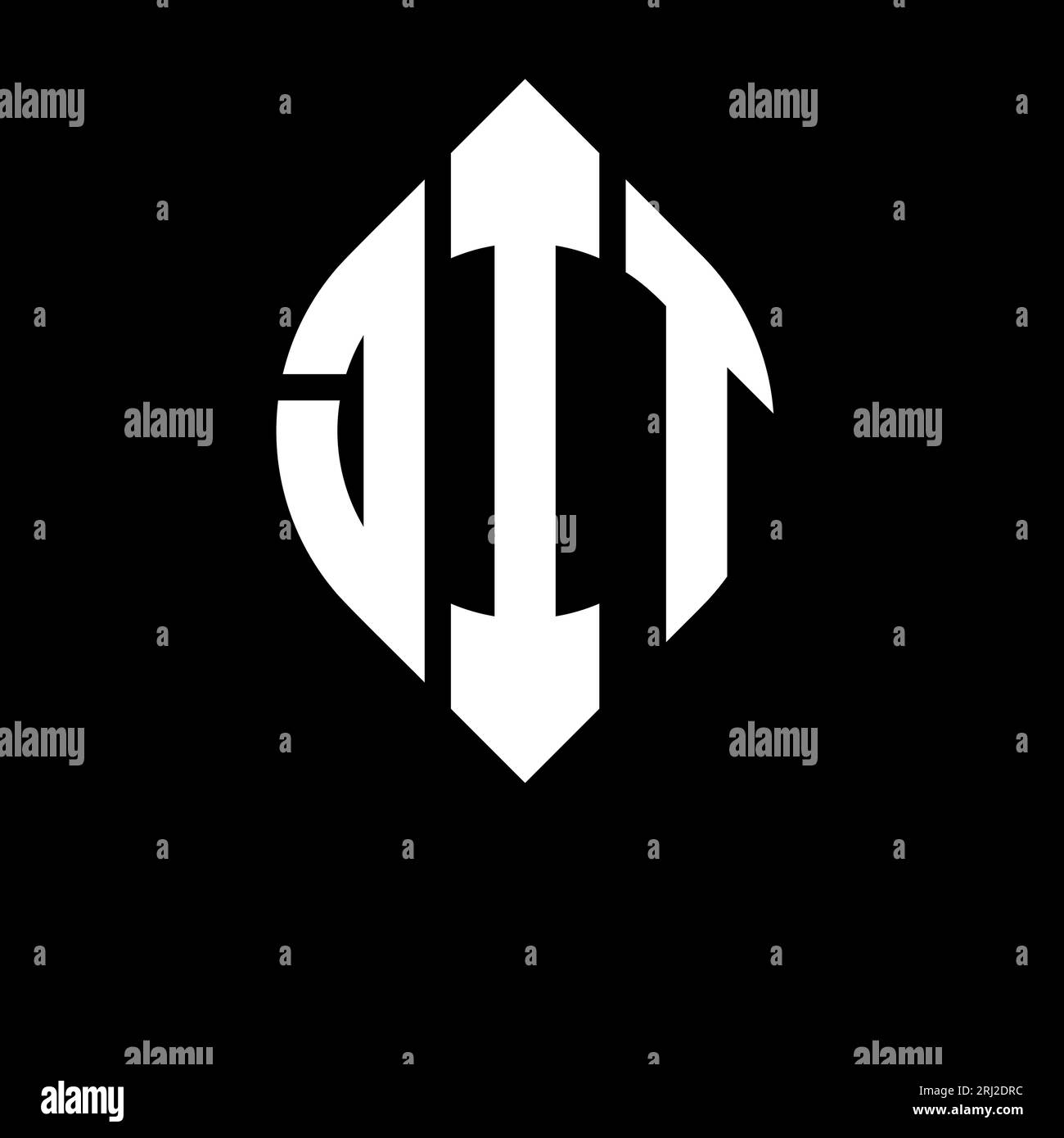 JIT circle letter logo design with circle and ellipse shape. JIT ...