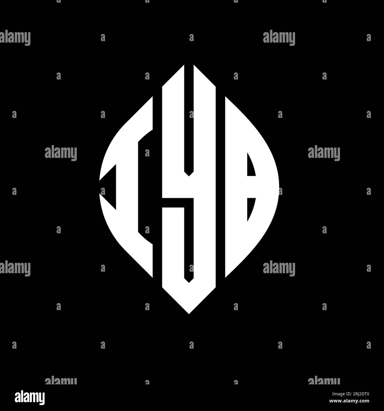 IXB circle letter logo design with circle and ellipse shape. IXB ...