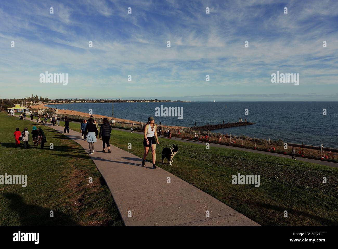 Melbourne, Australia. 20th Aug, 2023. Aussies people visiting at Point ...
