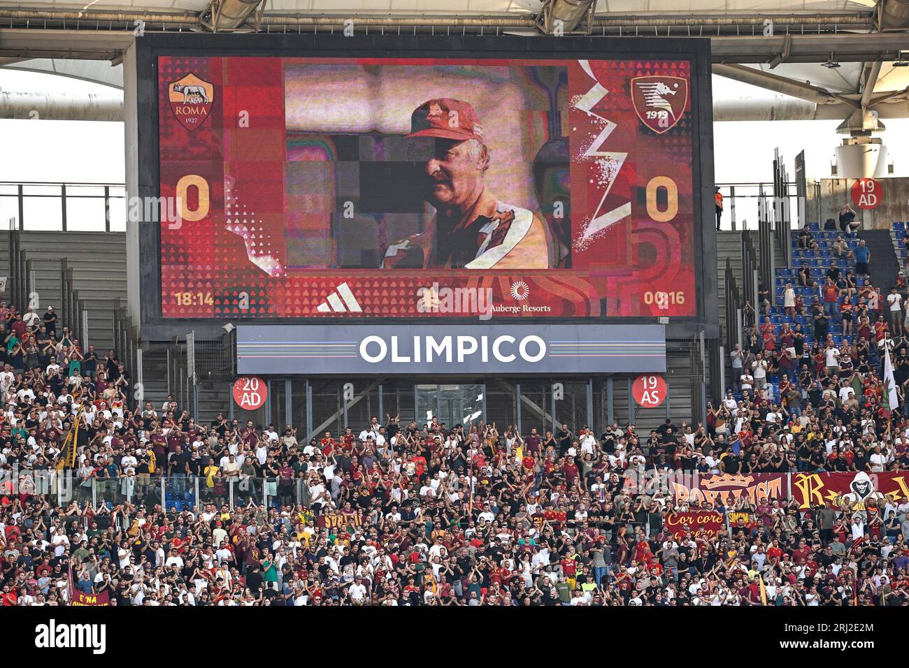 Rome, Italy. 20th Aug, 2023. A portrait of former coach Carlo Mazzone ...
