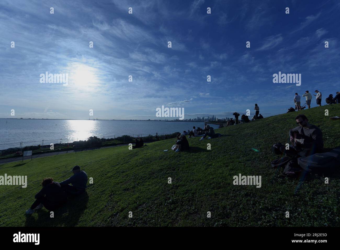 Melbourne, Australia. 20th Aug, 2023. Aussies people visiting at Point ...