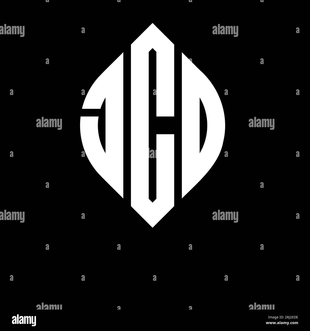 JCO circle letter logo design with circle and ellipse shape. JCO ...